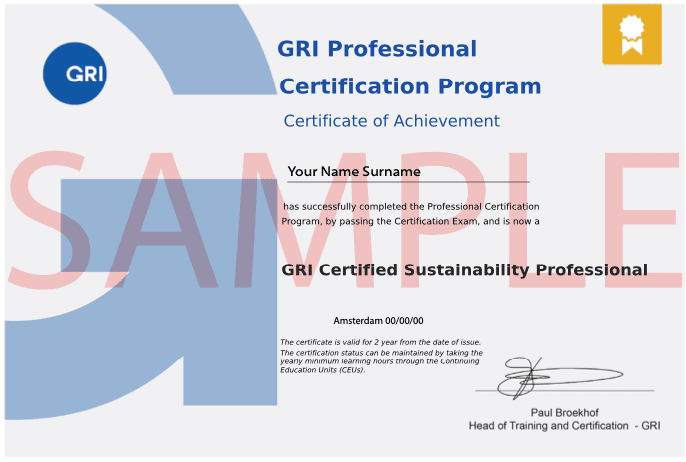 Prepare for success! GRI Certification Mock Exam - FBRH Consultants Ltd